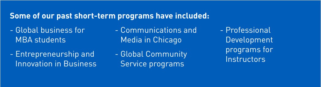 Incoming Short-Term Customized Programs | Programs for Partner Institutions | Partnerships ...